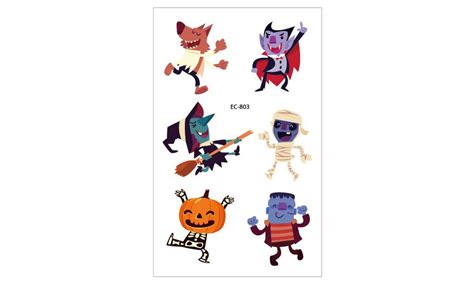 스마트보이 Ec803 Kc인증 할로윈 호러 캐릭터 어린이 타투스티커어린이판박이스티커타투스티커물놀이스티커어린이헤나어린이타투스티커마스크스티커얼굴타투스티커페이스