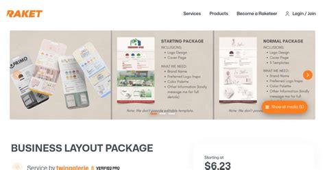 Business Layout Package By Twingalerie Raketph