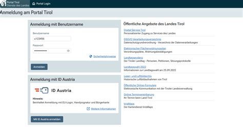 Anmeldung Mit Zwei Faktor Authentifizierung Land Tirol