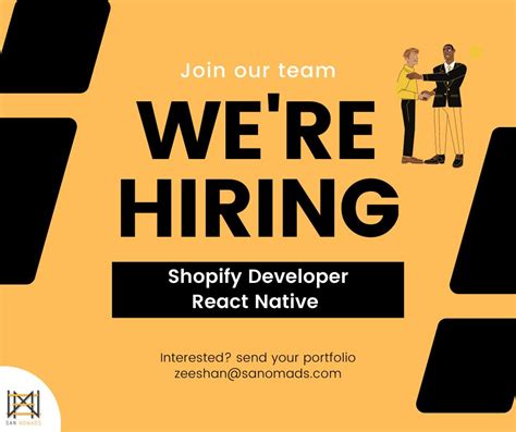 Sanomads On Linkedin React Developer Team Projects Shopify Reactnative Hiring Sanomads…