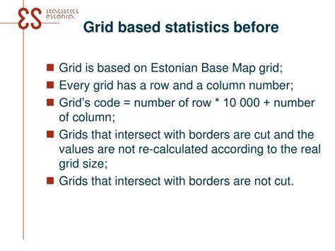 ppt production of grid based statistics in statistics estonia