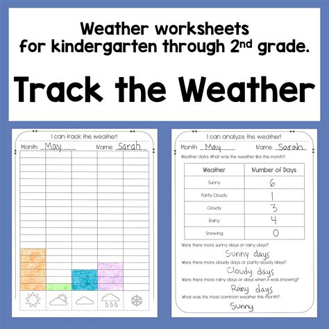 Track Draw And Write The Weather Science Worksheets Made By Teachers
