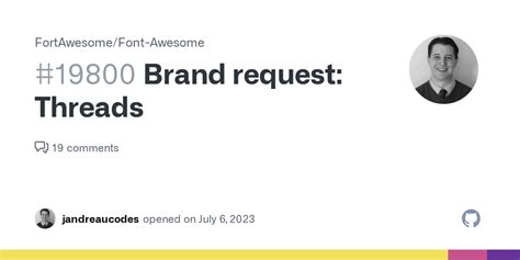 Brand Request Threads · Issue 19800 · Fortawesomefont Awesome · Github
