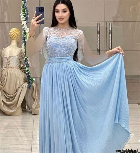 مدل لباس مجلسی بلند دخترانه جدید در اینستاگرام