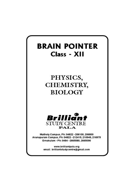 Brain Pointer Xii Pdf Series And Parallel Circuits Anode