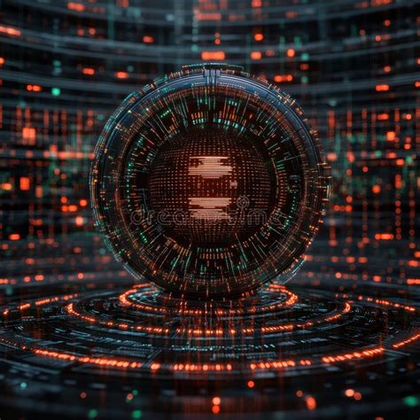 A Futuristic Dashboard Filled With Red Holographic Displays And