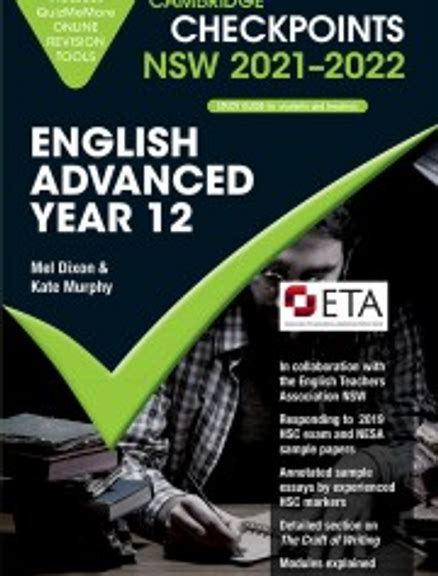 Buy Book Cambridge Checkpoints Nsw English Advanced Year 12 2021 2022