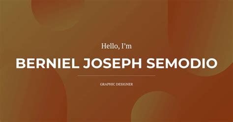 Berniel Joseph Semodio