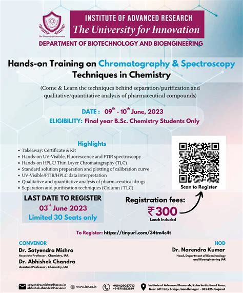 Hands On Workshop On Analytical Techniques Chromatography
