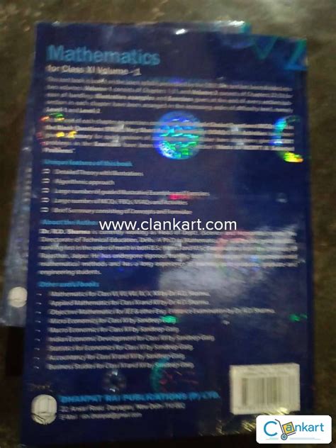 Buy Mathematics For Class 11 Set Of 2 Volumes Examination 2020 2021 Book In Excellent