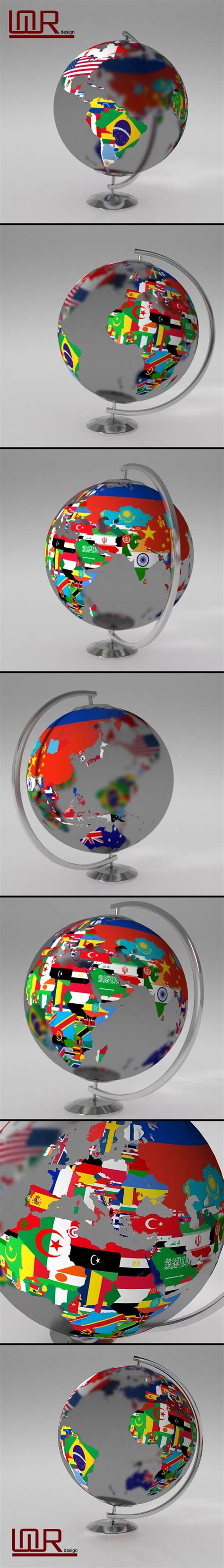 Earth Globe World Map With Flags Earth Globe Globe World Map