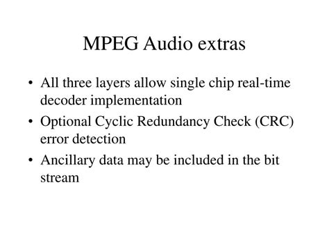 Ppt Mpeg Audio Compression Powerpoint Presentation Free Download Id141629