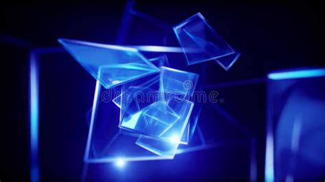 Background Abstract Rotating Glass Blocks Seamless Looped Video Stock Footage Video Of