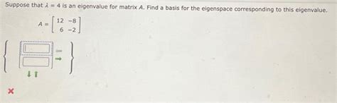 Solved Suppose That λ4 Is An Eigenvalue For Matrix A Find