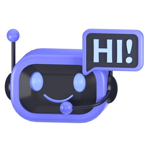 Premium Photo Rendering Blender 3d Icon Virtual Assistant Bot