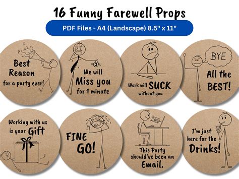 Farewell Photo Booth Props Farewell Party Props Office Photobooth