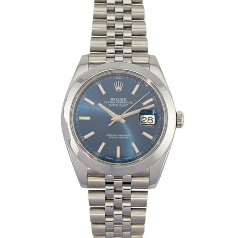 Rolex 126300 Datejust 41 Sunburst Blue Dial Jubilee 41mm ~2019 Dixon
