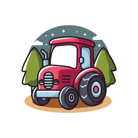 Cute Tractor Vector Design Illustration 37201634 Vector Art At Vecteezy