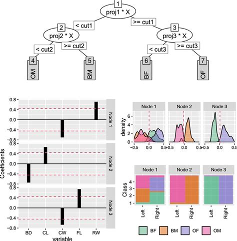 Visualizing The Pptree Model Of The Crab Data The Tree Has Three Nodes