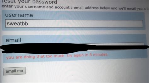 It Said My Reset Password Link Expired And When I Went To Try Again This Came Up R Assholedesign