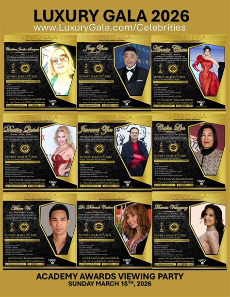 2026 Celebrities Luxury Gala