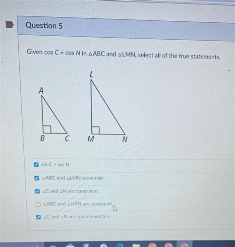 [9th grade math] select all true statements r homeworkhelp