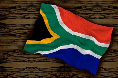 Bandeira nacional da áfrica do sul fundo bandeira da áfrica do sul Foto Premium