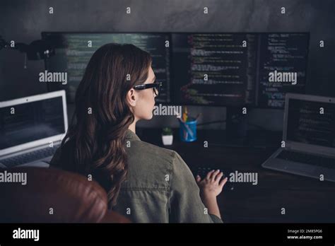 Photo Of Confident Serious Lady Admin Wear Spectacles Looking