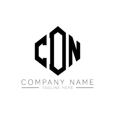 Premium Vector Cdn Letter Logo Design With Polygon Shape Cdn Polygon