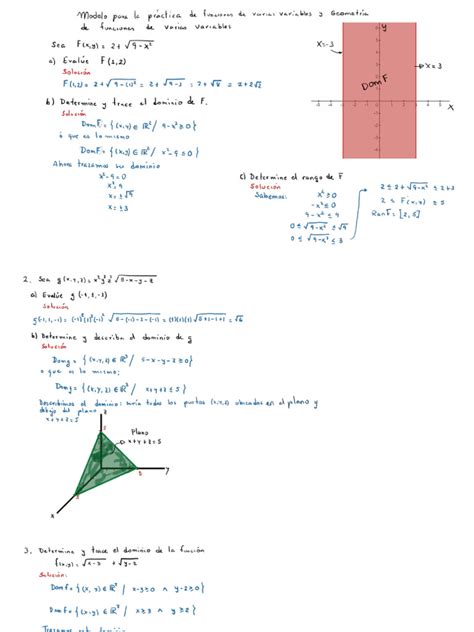 Modelo Para La Práctica 02 Funciones De Varias Variables Pdf