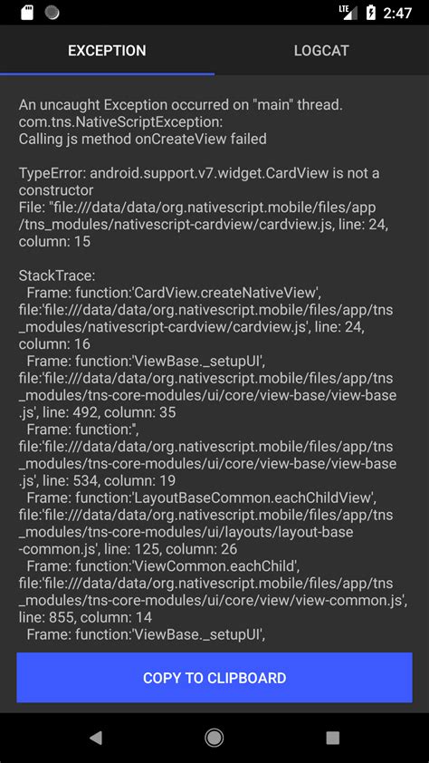 Cardview Is Not A Constructor Error Issue Nstudio Nativescript