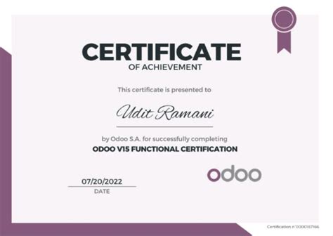 Udit Ramani On Linkedin Odoo15 Odoo Certified Achievement 31 Comments