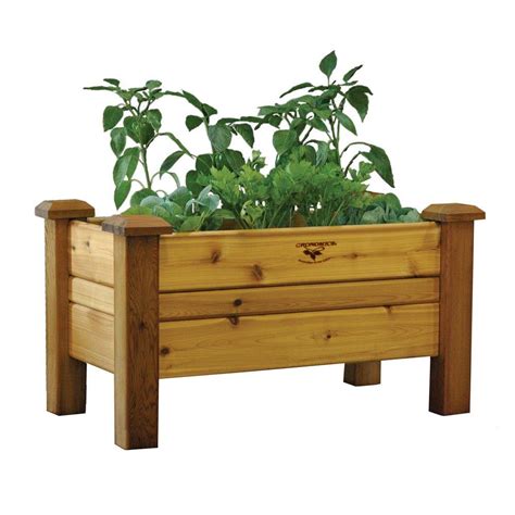 Gronomics In X In Safe Finish Cedar Planter Box PB S The Home Depot