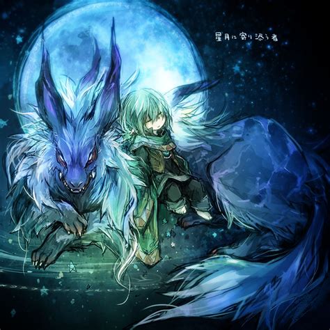 Summoner Fenrir And Karaha Baruha Final Fantasy And 1 More Drawn By