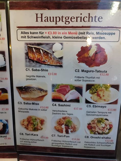 Speisekarte Von Kagaya Restaurant D Sseldorf