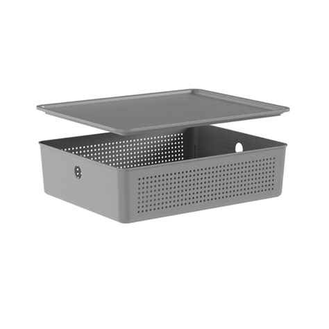 Cesto Organizador C Tampa Flow Litros Chumbo Ou Atacado Vencedor