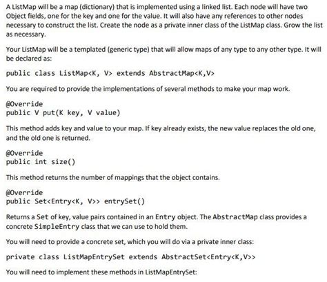 solved a listmap will be a map dictionary that is