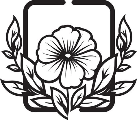 Una Imagen En Blanco Y Negro De Una Flor Con Una Flor Blanca En El