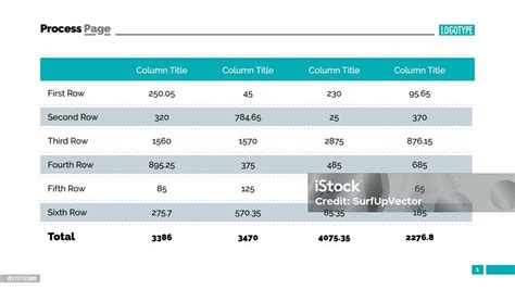 Diapositiva Grafico Tabella Immagini Vettoriali Stock E Altre