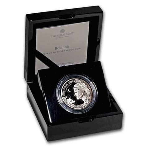 2024 Great Britain 2 Oz Silver Proof Britannia W Box And Coa