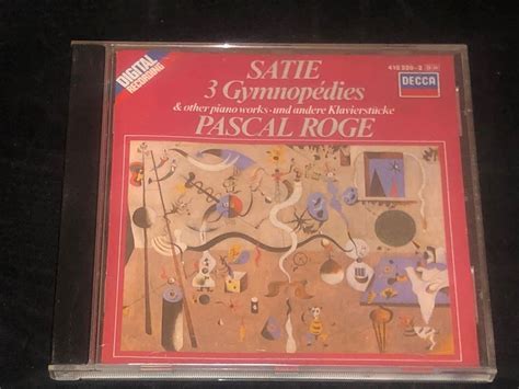 Satie Pascal Roge ‎ 3 Gymnopédies And Other Piano Works Cd In Nordrhein Westfalen Neuss