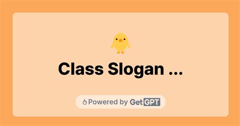 Class Slogan App Getgpt