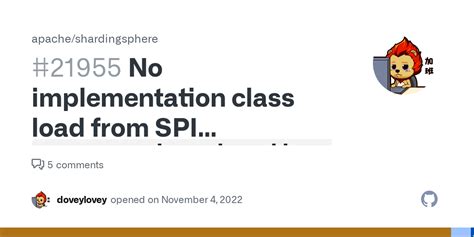 No Implementation Class Load From Spi `orgapacheshardingspheremode