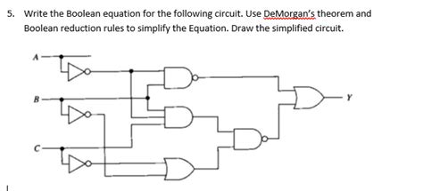 Solved 5 Write The Boolean Equation For The Following