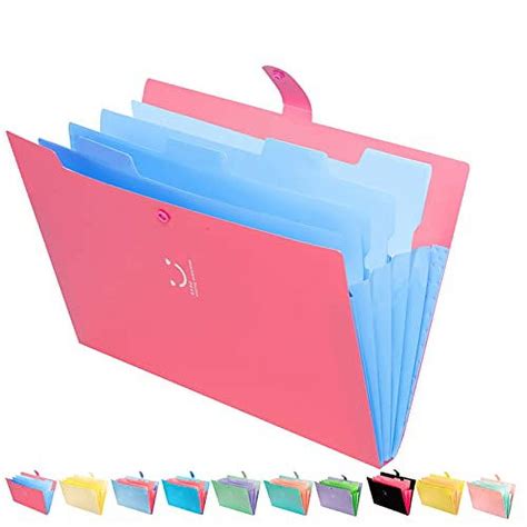 Forvencer Accordion File Organizer Letter Size 5 Pocket Expanding