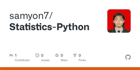 GitHub Samyon Statistics Python