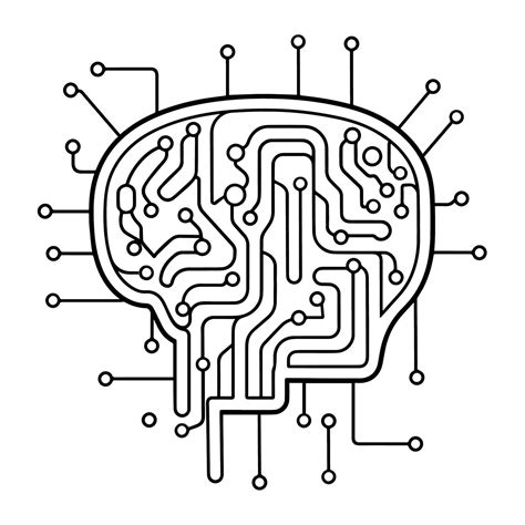 Outline Icon Of Algorithm Brain 45916302 Vector Art At Vecteezy
