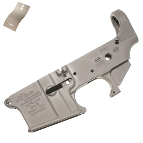 Ar 15 Stripped Lower Receiver Cerakote Bull Shark Grey Ffl Required