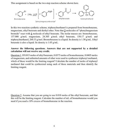 Solved This Assignment Is Based On The Two Step Reaction