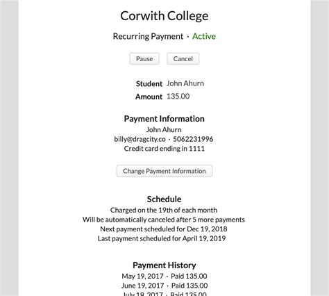 Managing Recurring Payments Populi Knowledge Base